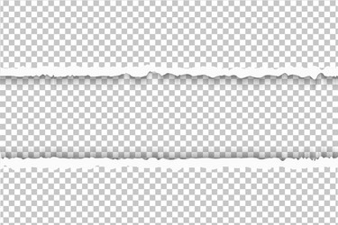 Torn paper with ripped edges squared Royalty Free Vector