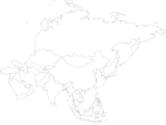 Blank Political Map of Asia Vector Images (over 1,000)