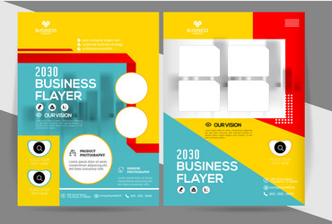 Creative a4 business flyer template book cover Vector Image