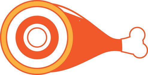 Ham leg icon Royalty Free Vector Image - VectorStock