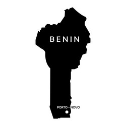 Map Of Benin Royalty Free Vector Image Vectorstock