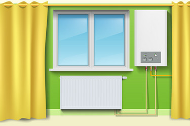 Realistic radiator Royalty Free Vector Image - VectorStock