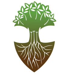 Simple tree cut out Royalty Free Vector Image - VectorStock