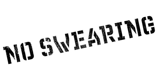 No swearing rubber stamp Royalty Free Vector Image