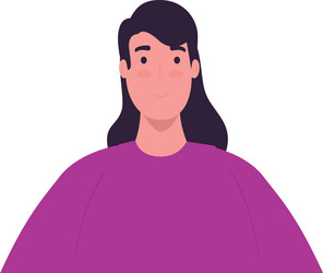 Plus size woman cartoon design Royalty Free Vector Image