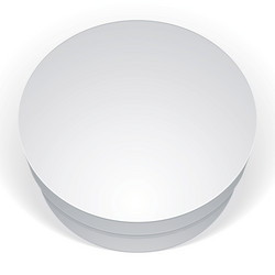 Blank round box template for your package design Vector Image