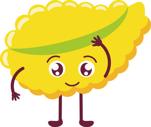 Cute stomach organ Royalty Free Vector Image - VectorStock