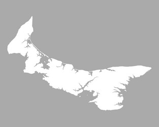 Map of prince edward island Royalty Free Vector Image