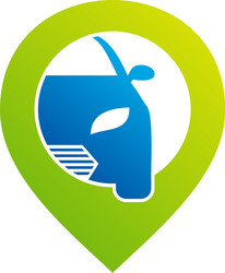 Point car logo template creative car logo design Vector Image