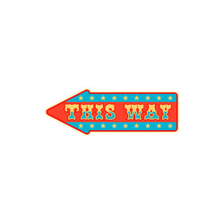 Circus Directional Arrow Sign Vector Images (over 130)