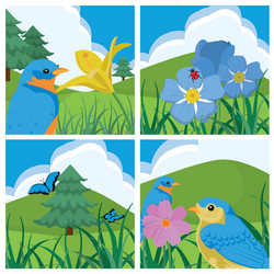 Spring nature design Royalty Free Vector Image