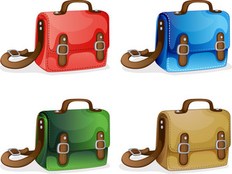 Brown leather backpack Royalty Free Vector Image