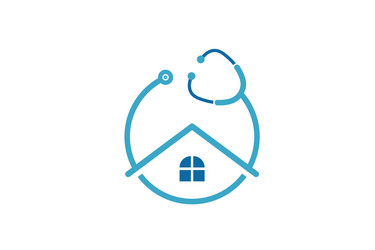 Doctor home logo design template Royalty Free Vector Image