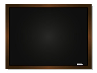 Blackboard background and wooden frame Royalty Free Vector