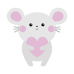 Mouse Holding a Heart Vector Images (over 160)