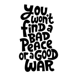 Peace lettering Royalty Free Vector Image - VectorStock