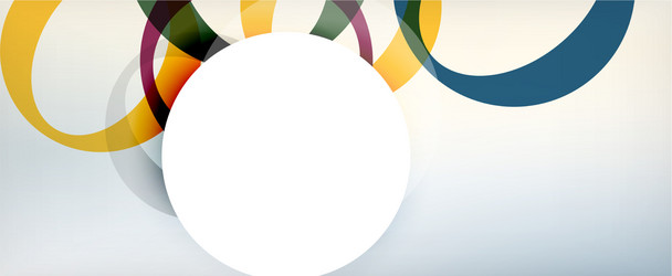 Ring geometric shapes o letter repetition Vector Image