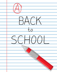 Welcome back to school poster and banner Vector Image