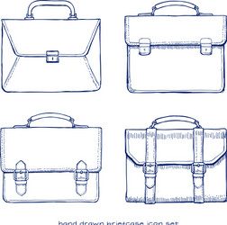 Briefcase Drawing Sketch Vector Images (over 960)