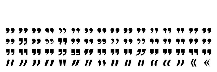 Quotes icon set quote symbol and mark Royalty Free Vector