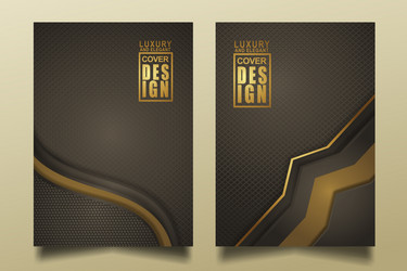 Two set cover design template with luxury Vector Image