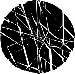 Shattered fractured broken geometric circle burst Vector Image