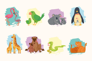Eight Animals Vector Images (over 990)