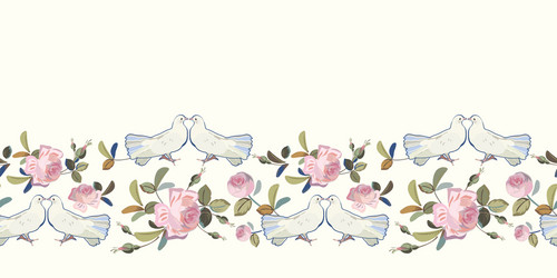 Rose Dove Border Vector Images (63)
