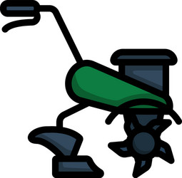 Garden tiller icon Royalty Free Vector Image - VectorStock