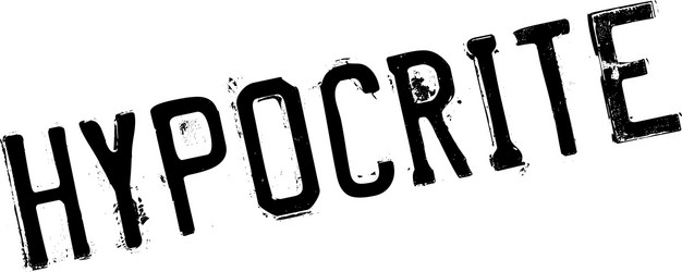 Hypocrite rubber stamp Royalty Free Vector Image