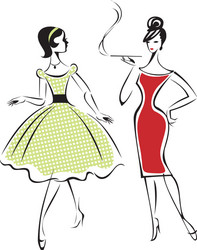 Retro fashion Royalty Free Vector Image - VectorStock