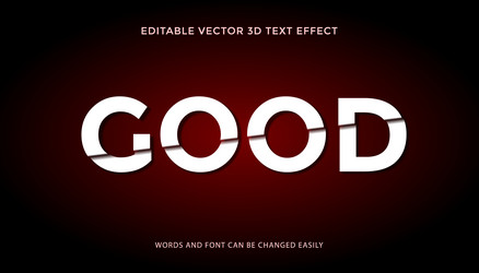 Game 3d text effect fully editable or eps Vector Image