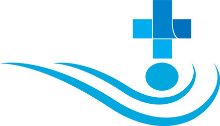 Healthy wave logo icon Royalty Free Vector Image