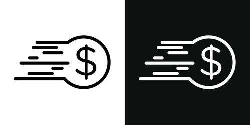 Fast pay icon Royalty Free Vector Image - VectorStock