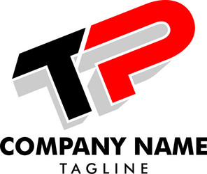 Set initial letter tp logo template design Vector Image