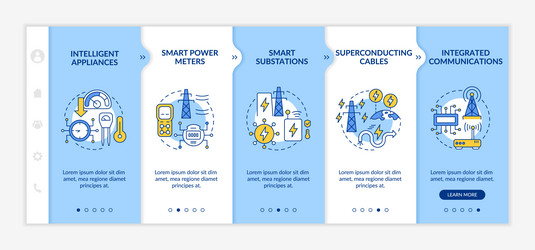 Smart grid components circle infographic template Vector Image