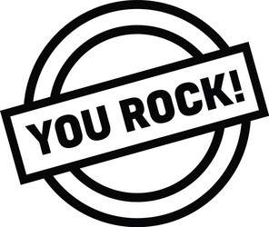 You Rock Stamp Vector Images (89)