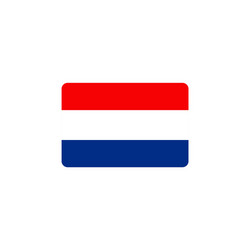 Netherland flag icon logo design template Vector Image