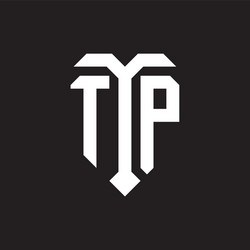 Tp logo monogram design template Royalty Free Vector Image