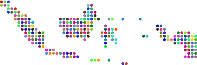 Dot Map Indonesia Vector Images (over 500)