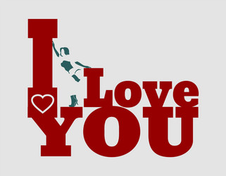 I love you Royalty Free Vector Image - VectorStock