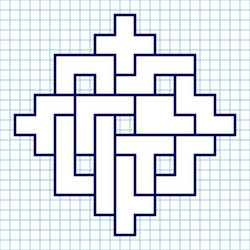 Pentomino rectangle puzzle Royalty Free Vector Image