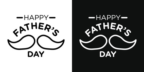 Fathers day icon set happy daddy symbol Royalty Free Vector