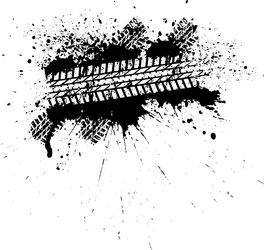 Muddy Tire Tracks Clip Art