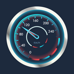 Speed counter or speedometer dashboard car Vector Image