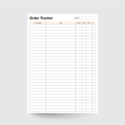 Order tracker Royalty Free Vector Image - VectorStock