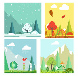 Seasons calendar Royalty Free Vector Image - VectorStock