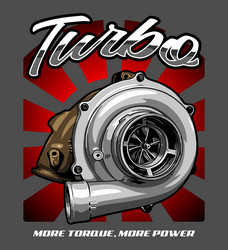 Turbo kit template for graphic design Royalty Free Vector