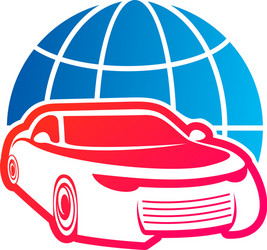 World car logo template creative design Royalty Free Vector