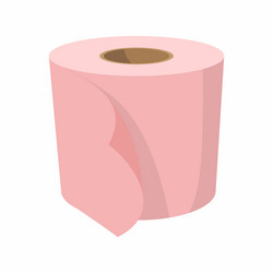 Toilet paper icon cartoon Royalty Free Vector Image